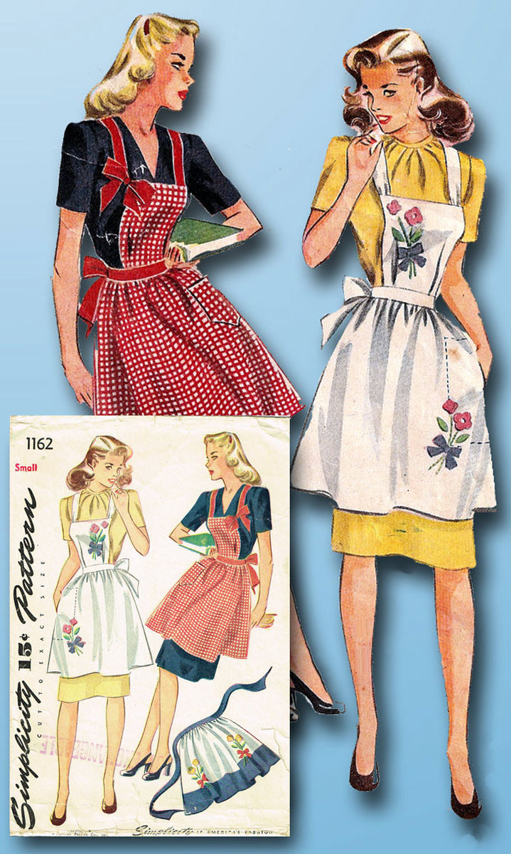 1940s Vintage Simplicity Sewing Pattern 1162 WWII Misses Full or Half ... 1940s Vintage Simplicity Sewing Pattern 1162 WWII Misses Full or Half ...