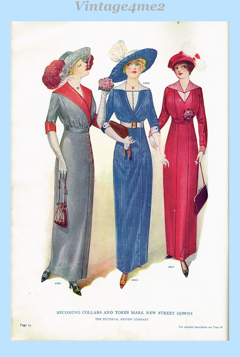 Fashions of the 1910s Original Curated Sewing Pattern Catalog Ebook Di ...