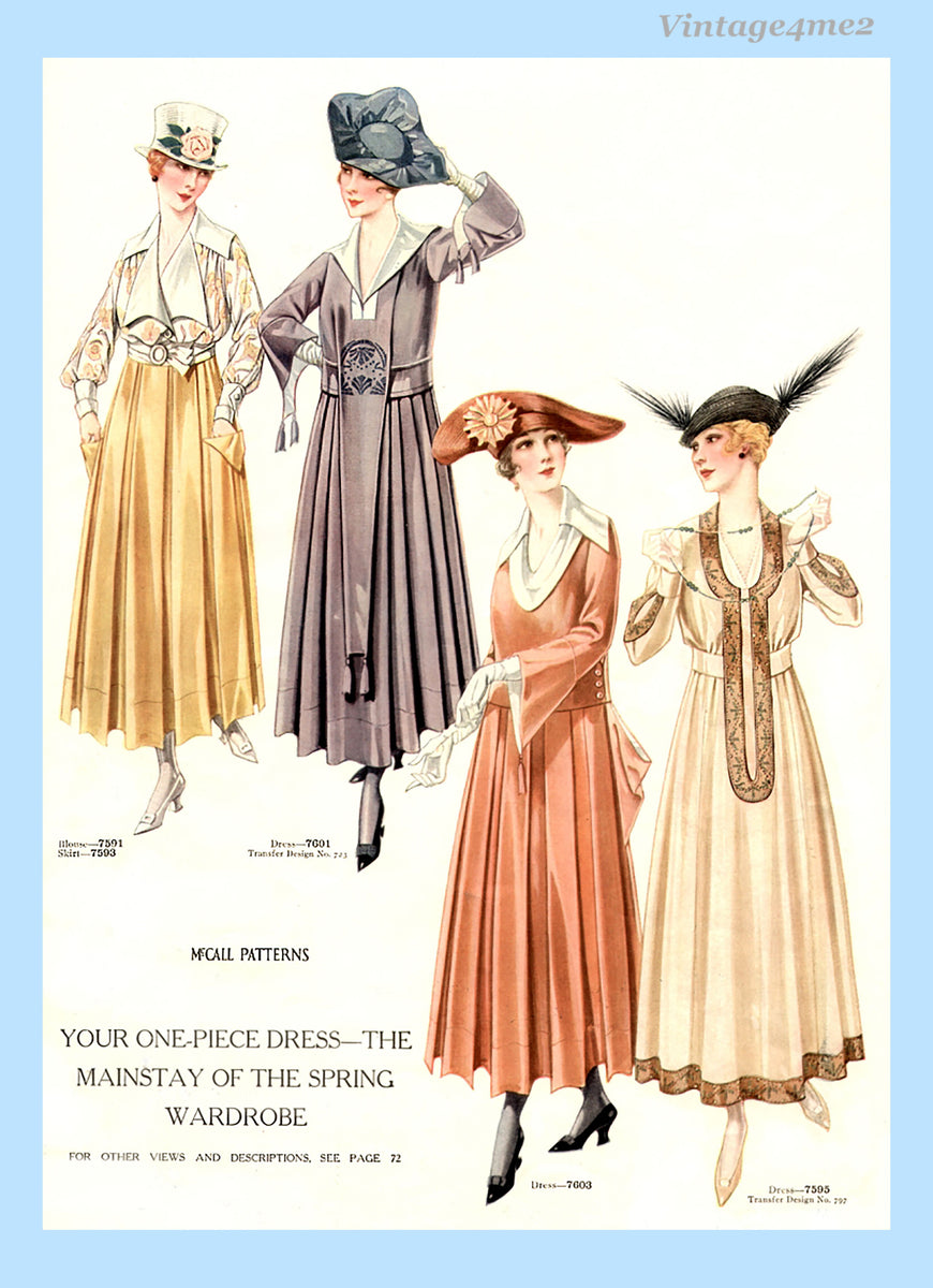 Fashions of the 1910s Original Curated Sewing Pattern Catalog Ebook Di ...