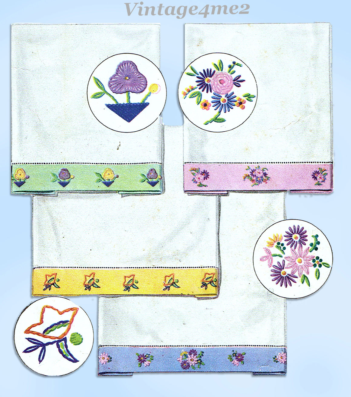 All Original Vintage Embroidery Transfers – Vintage4me2