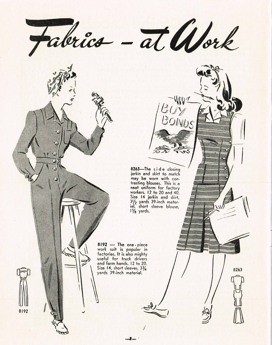 1940s Pattern Bureau Spring 1943 Mail Order Sewing Pattern Catalog 52p ...