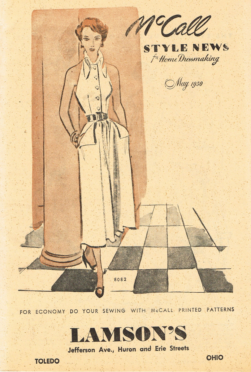 Digital Download McCall Fashion Flyer May 1950 Pattern Catalog ...
