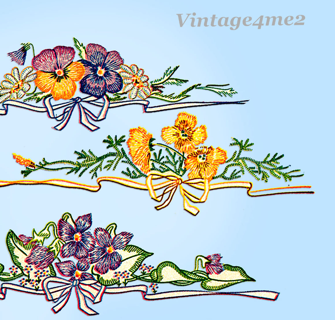 1940s Vintage Simplicity Sewing Pattern 7139 Uncut Floral Pillowcases ...