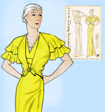 Simplicity 1407: 1930s Uncut Nightgown Size 40B Vintage Sewing Pattern ...