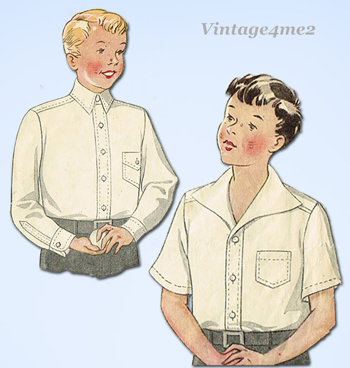 1940s Vintage Simplicity Sewing Pattern 1098 Toddler Boys Coat & Hat S ...