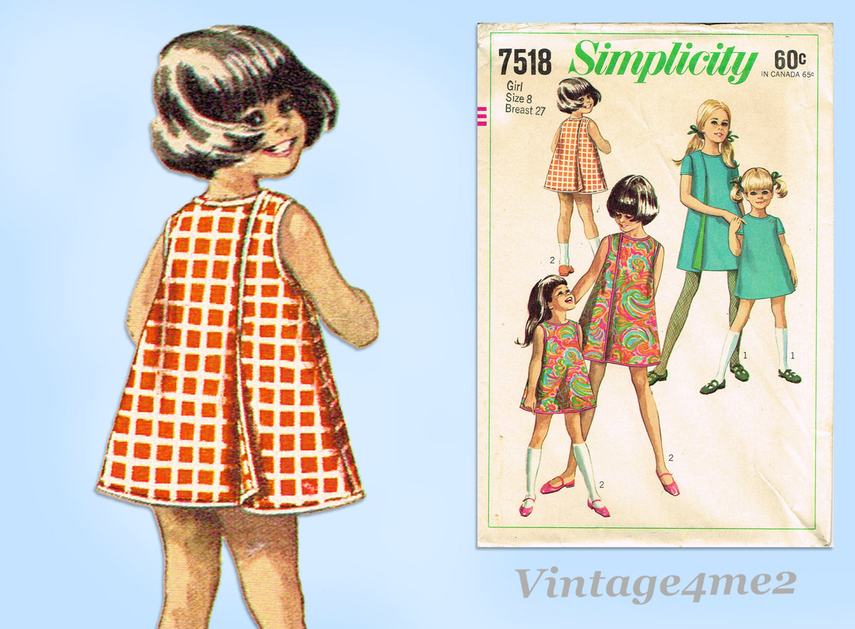 Simplicity 3906: 1950s Girls Bra & Shorts Sz 8 Vintage Sewing Pattern ...
