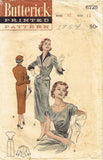 1950s Vintage 1953 Butterick Sewing Pattern 6725 Misses' Dress & Jacke ...