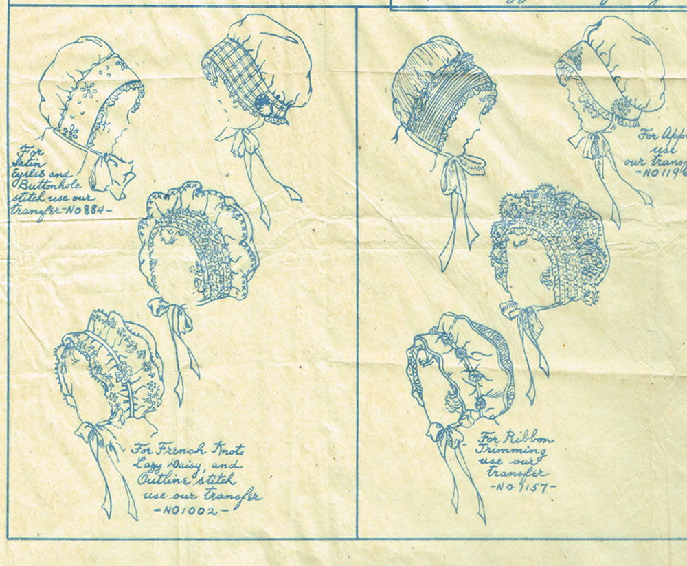 McCall 3105: 1920s Rare & Sweet Baby Caps & Bonnet Sz 1 Sewing Pattern ...