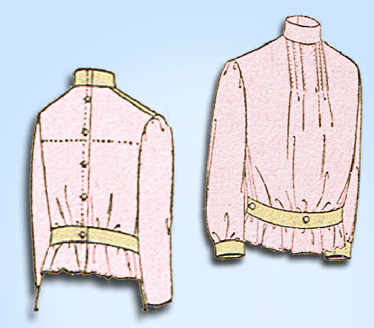 1910s Vintage McCall Sewing Pattern 4710 Little Girl's Guimpe Blouse S ...