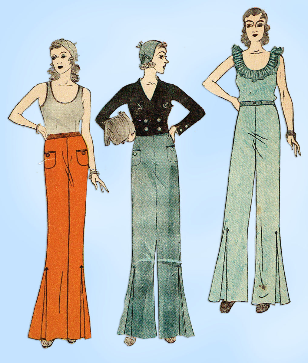 Simplicity 2012: Rare Uncut 1930s Nautical Beach Pyjamas Sz 40B Vintag ...