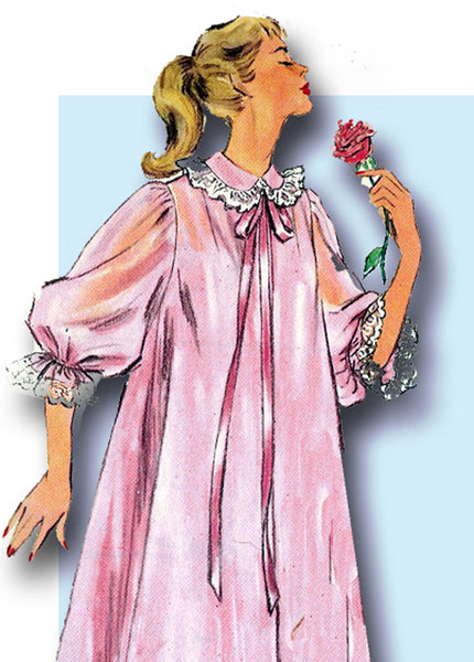1950s Vintage Simplicity Sewing Pattern 4972 Misses Peignoir Size 30 B ...