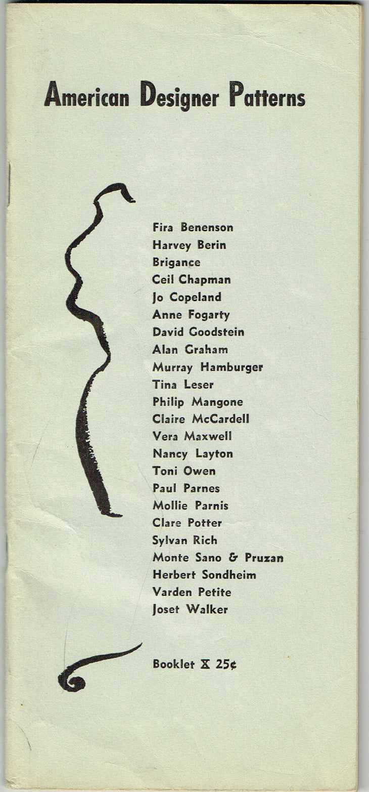 1950s Rare Vintage Spadea American Designer Sewing Pattern Catalog ...