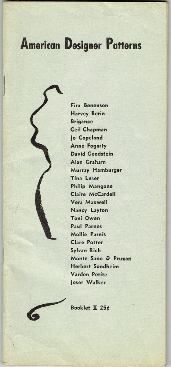 1950s Rare Vintage Spadea American Designer Sewing Pattern Catalog ...